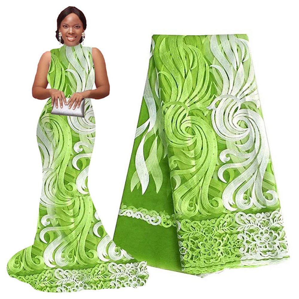 Green Embroidered Fabric | Free Embroidery Patterns