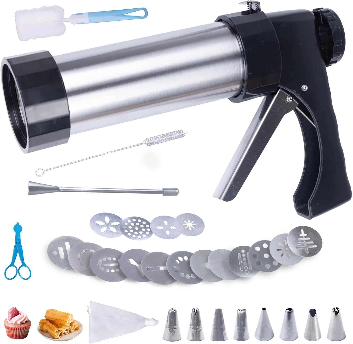 Amazon.com: Churro Maker,Churros Maker Machine,Cookie Press,Cookie ...