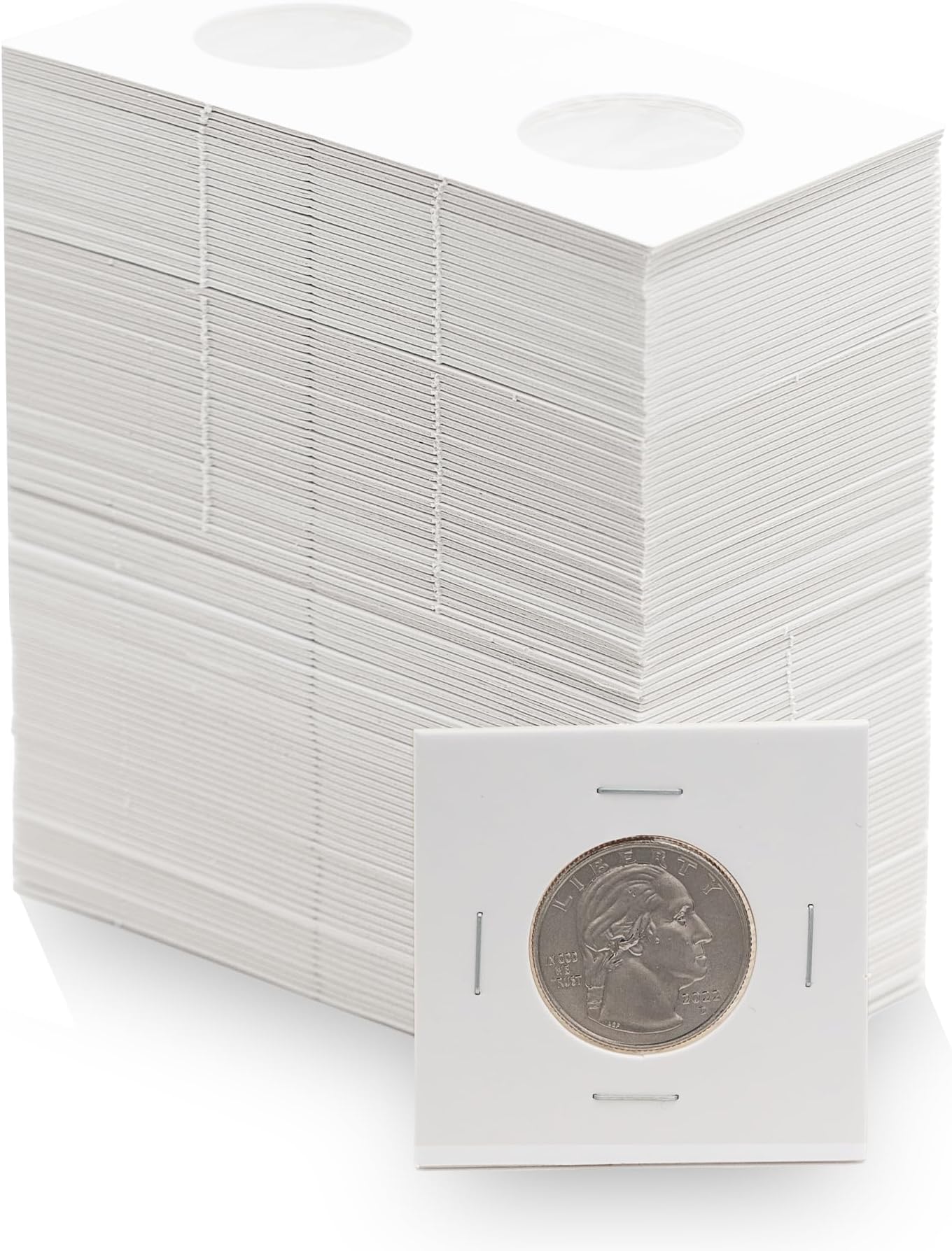 Amazon.com : Coin Shield 1000 Quarter 2x2 Premium Cardboard Coin Flips ...