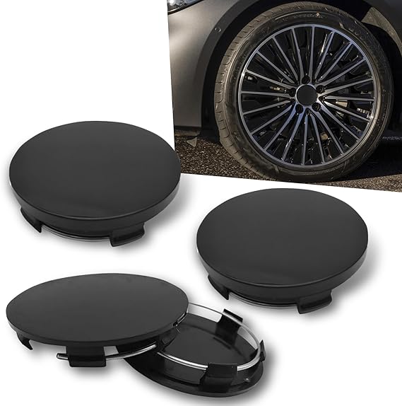 Amazon.com: cerfioo 4 PCS Car Wheel Center Cap, ABS Snap-in Anti-Fall ...