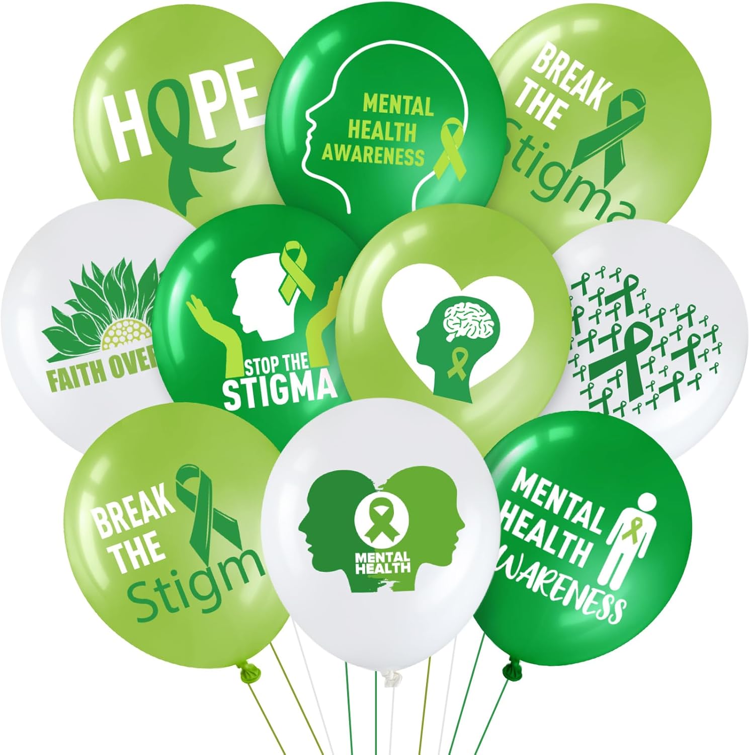 Amazon.com: Blosssound 45 Pcs Mental Health Awareness Month Decorations ...