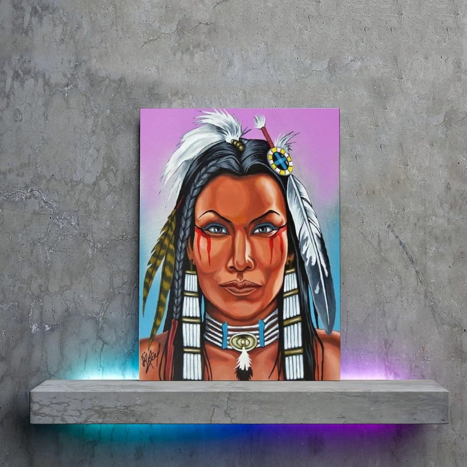 Póster de arte nativo americano indio, póster de arte nativo de ...