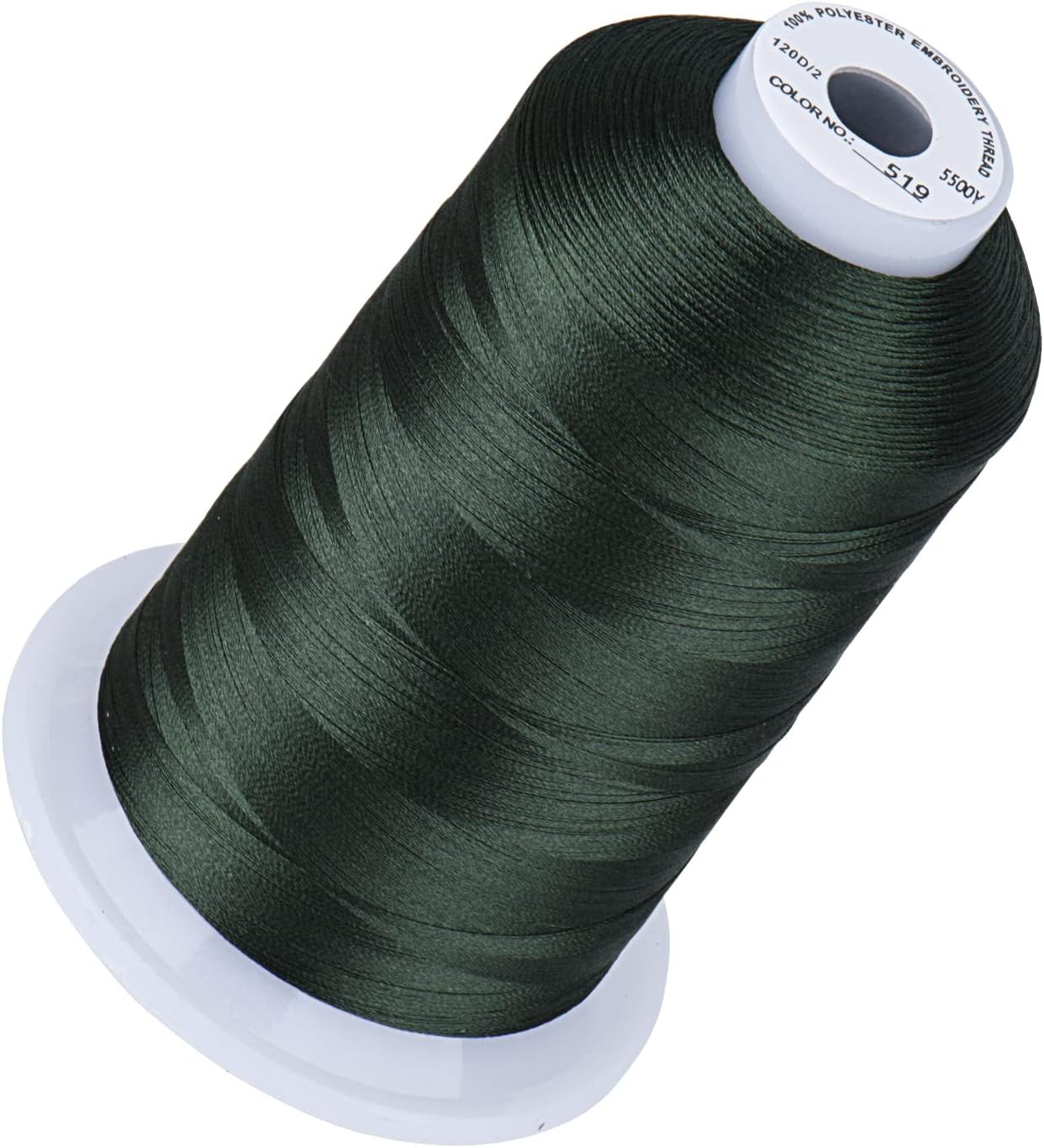 Amazon.com: Simthread Embroidery Thread 5500 Yards Olive Green 519 ...