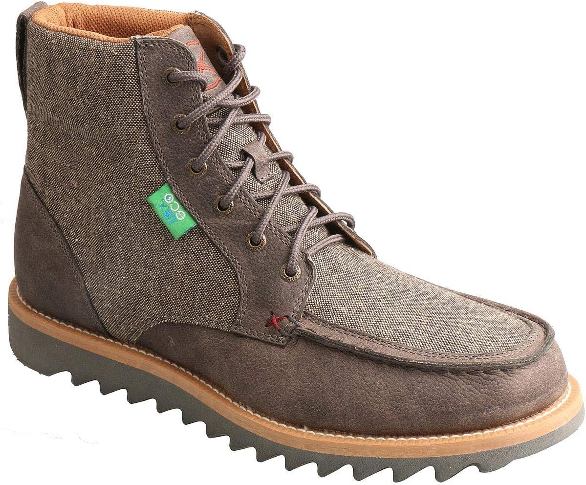 Amazon.com | Twisted X Men's Eco TWX Wedge Sole Boot Moc Toe - Mca0020 ...