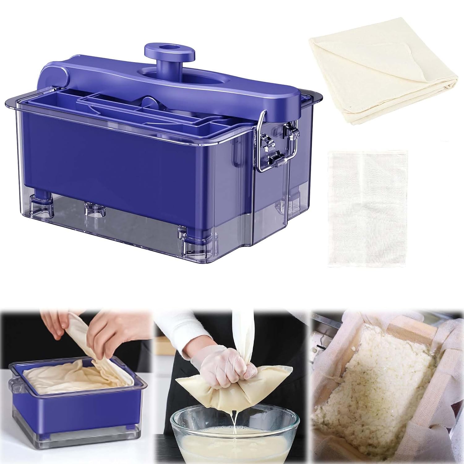 Tofu Press, Tofu Maker to Speed up Removing Water from Silken, Firm ...