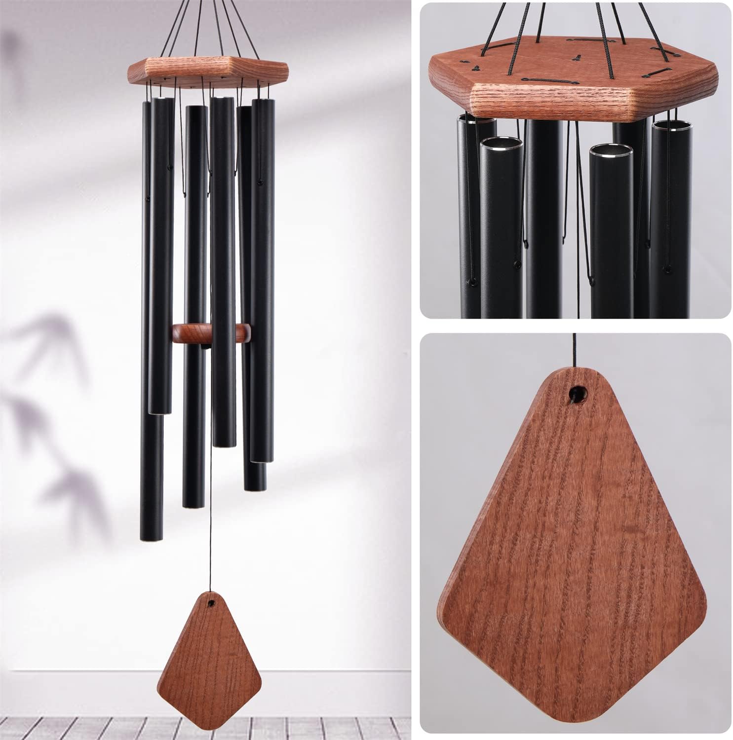 Amazon.com : Gardenvy Outdoors Premium Wind Chimes, Deep Tones Wind ...