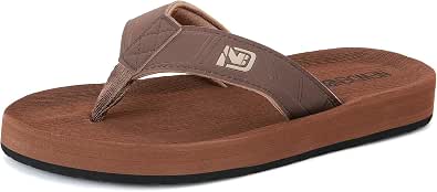 Amazon.com | NewDenBer Mens Flip Flops Comfortable Thong Sandals ...