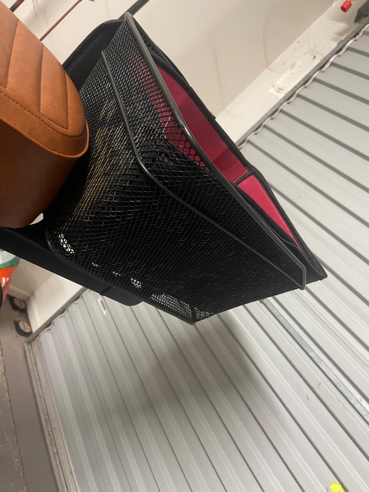 Waterproof Bike Basket, Removable Rear Bike Basket Large Capacity Metal ...