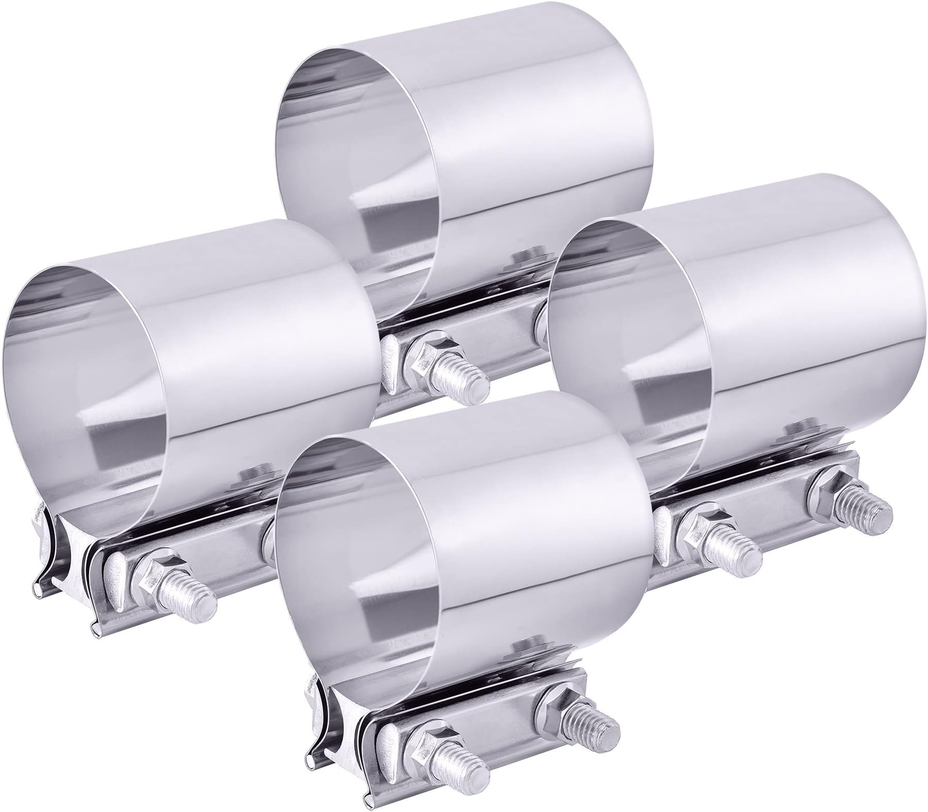 Amazon.com: BATONECO 3" Universal Exhaust Clamp with Muffler Hanger ...