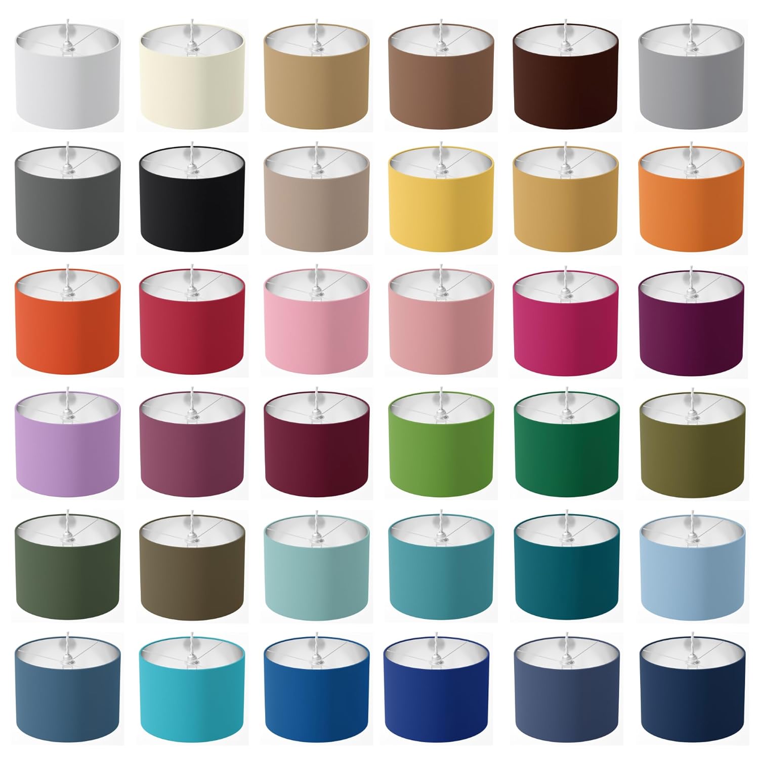 Lampshade for Table Lamp, Ceiling Drum Lampshade, Plain Lamp Shade ...