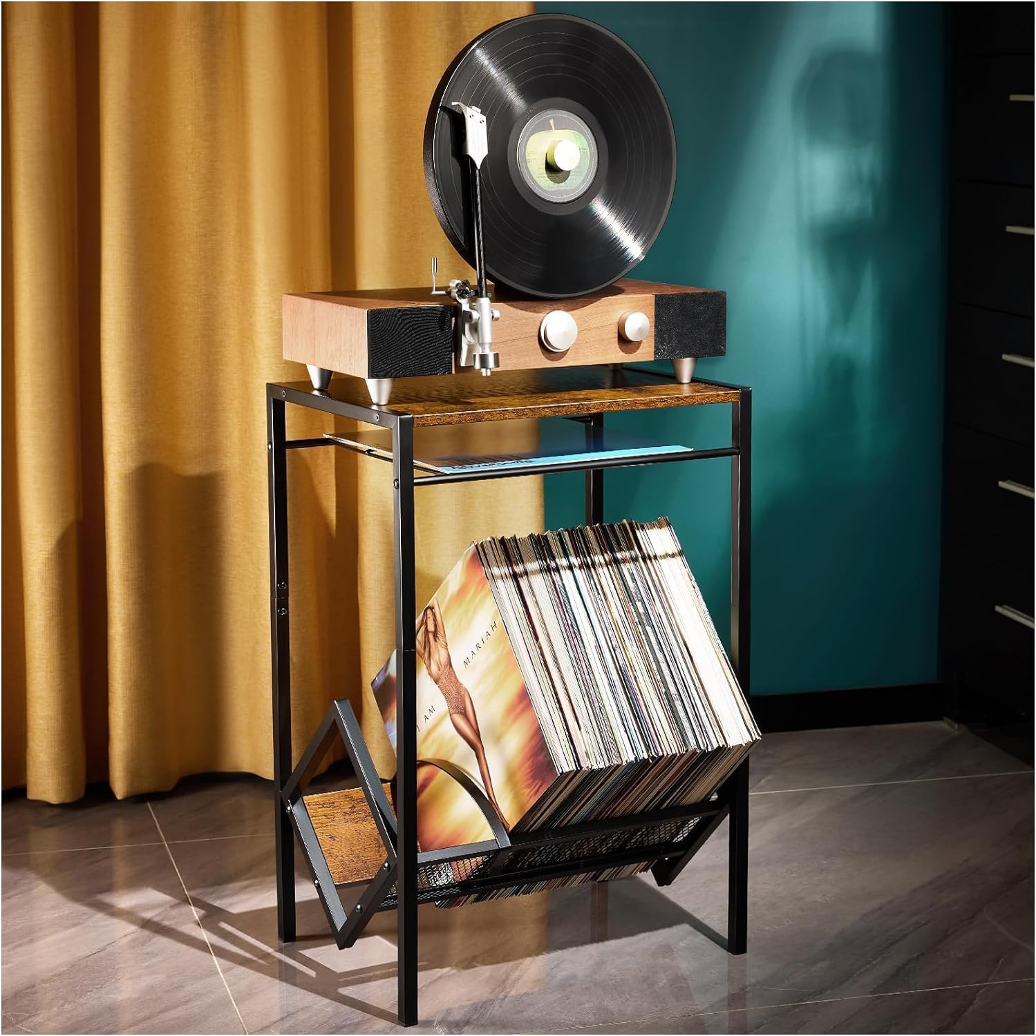 SIMPLE ESPACIO Mueble para Tocadiscos,Porta vinilos,Mueble Tocadiscos ...