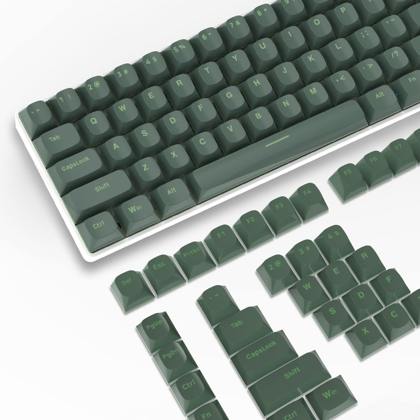 Amazon.com: 117 Key Custom PBT Keycap Set Double Shot OEM Profile for ...