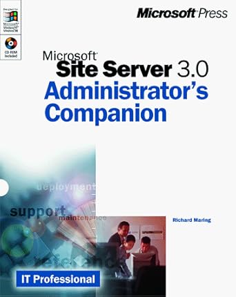 Amazon.com: Microsoft Site Server 3.0 Administrator's Companion ...