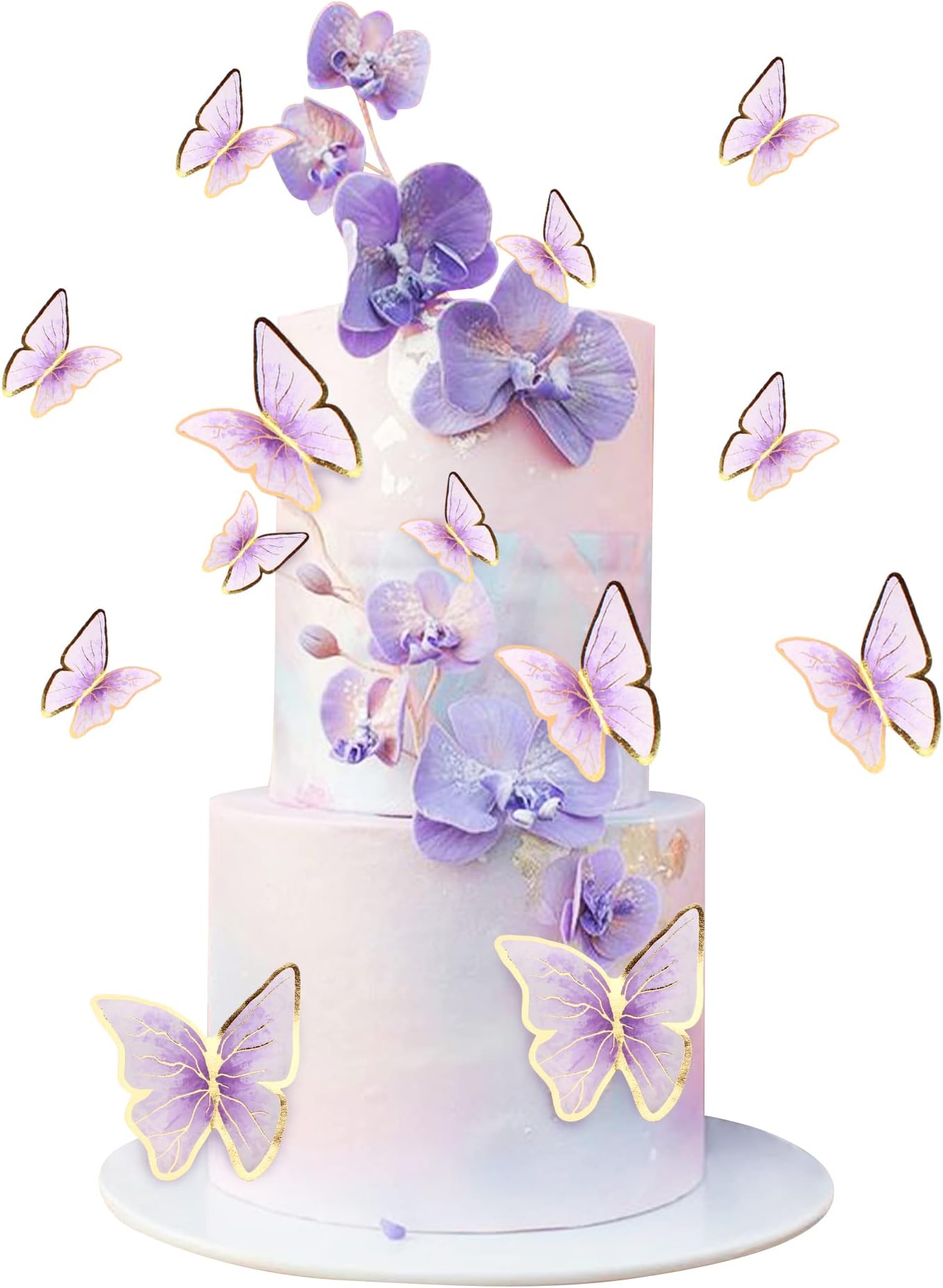 Amazon.com: Sugar Robot Edible Butterflies for Cake Decorating - Small ...