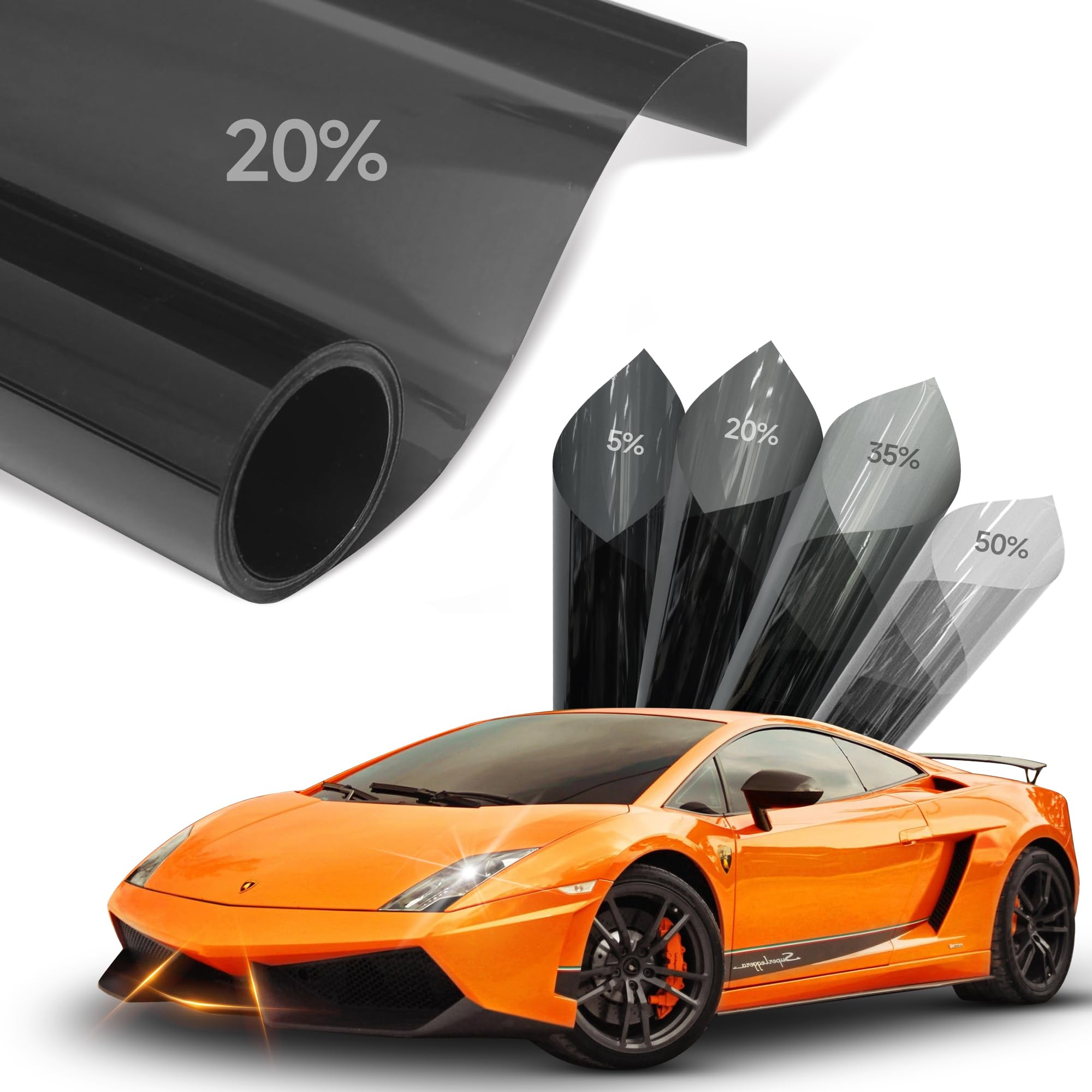 Amazon.com: Serzase Window Tint Car, 20% VLT, Nano Ceramic Car Tint ...