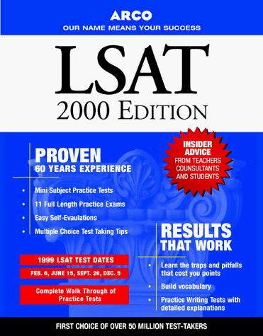LSAT Law School Admission Test (MASTER THE LSAT): Arco: 9780028632162 ...
