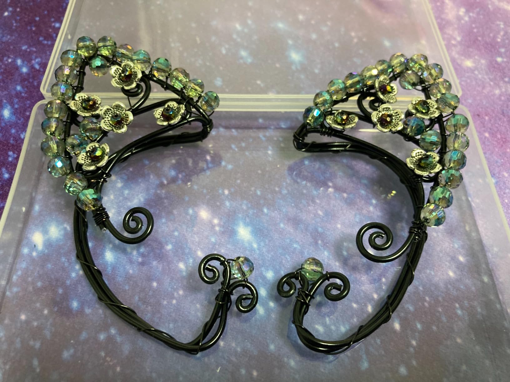 Amazon.com: FRESHME Sliver Elf Ear Cuffs - Handmade Fairy Wings Elf ...