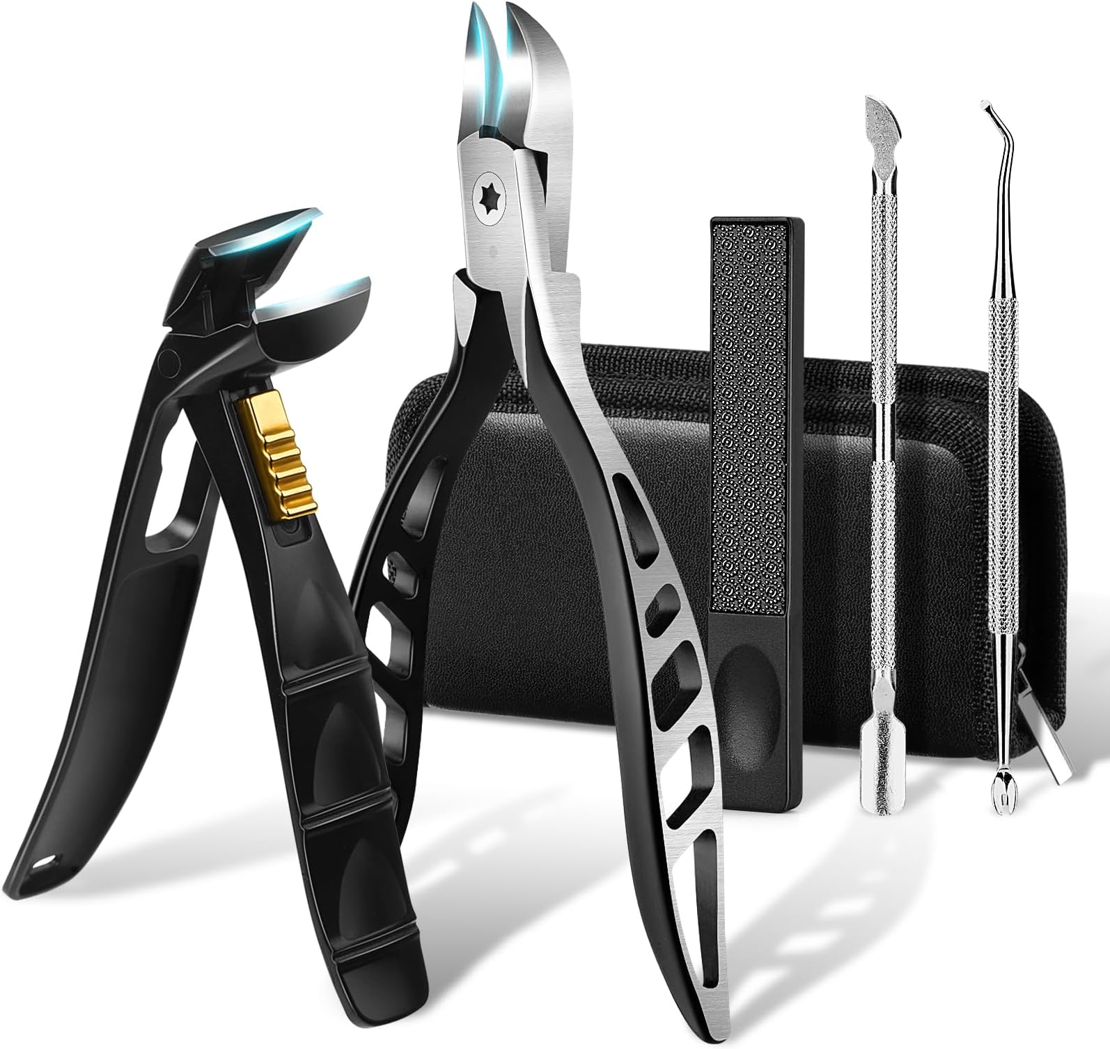 Amazon.com : LEYOUFU Angled Head Nail Clippers for Seniors, Ergonomic ...