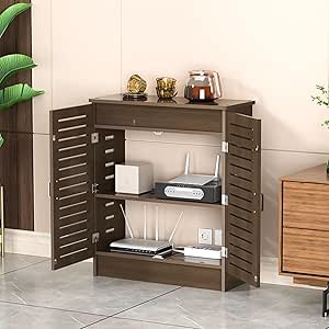 Amazon.com: CMYCYDDPLY Router Cabinet, WiFi Router Storage Cabinet ...