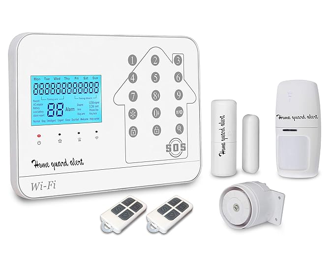 Home Guard Alert Burglar Alarm System, GSM 433Mhz Wireless Smart ...