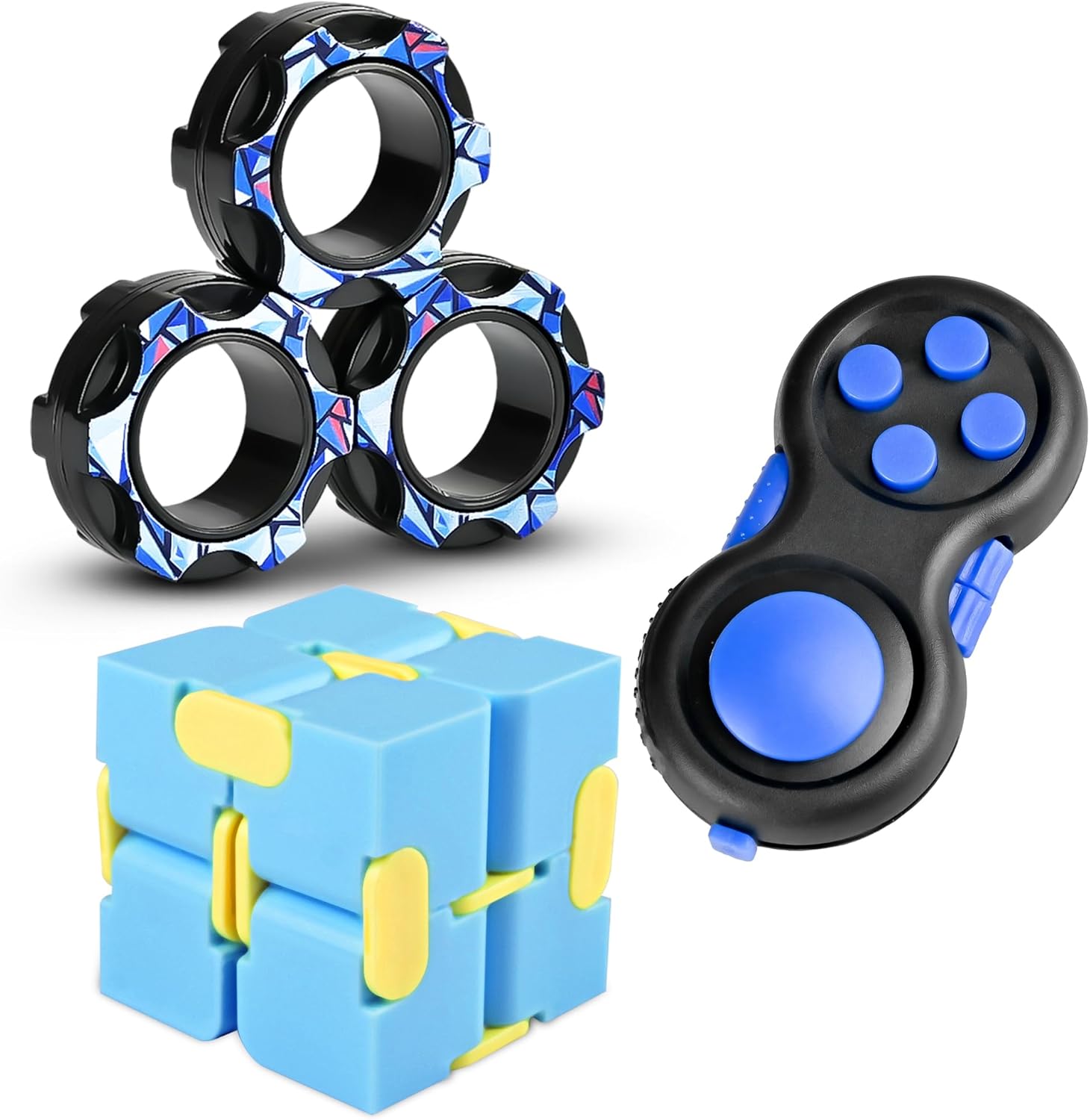 Amazon.com: Dr.Kbder 3PC Fidget Toys Adults Set, Cool Mini Gadget ...
