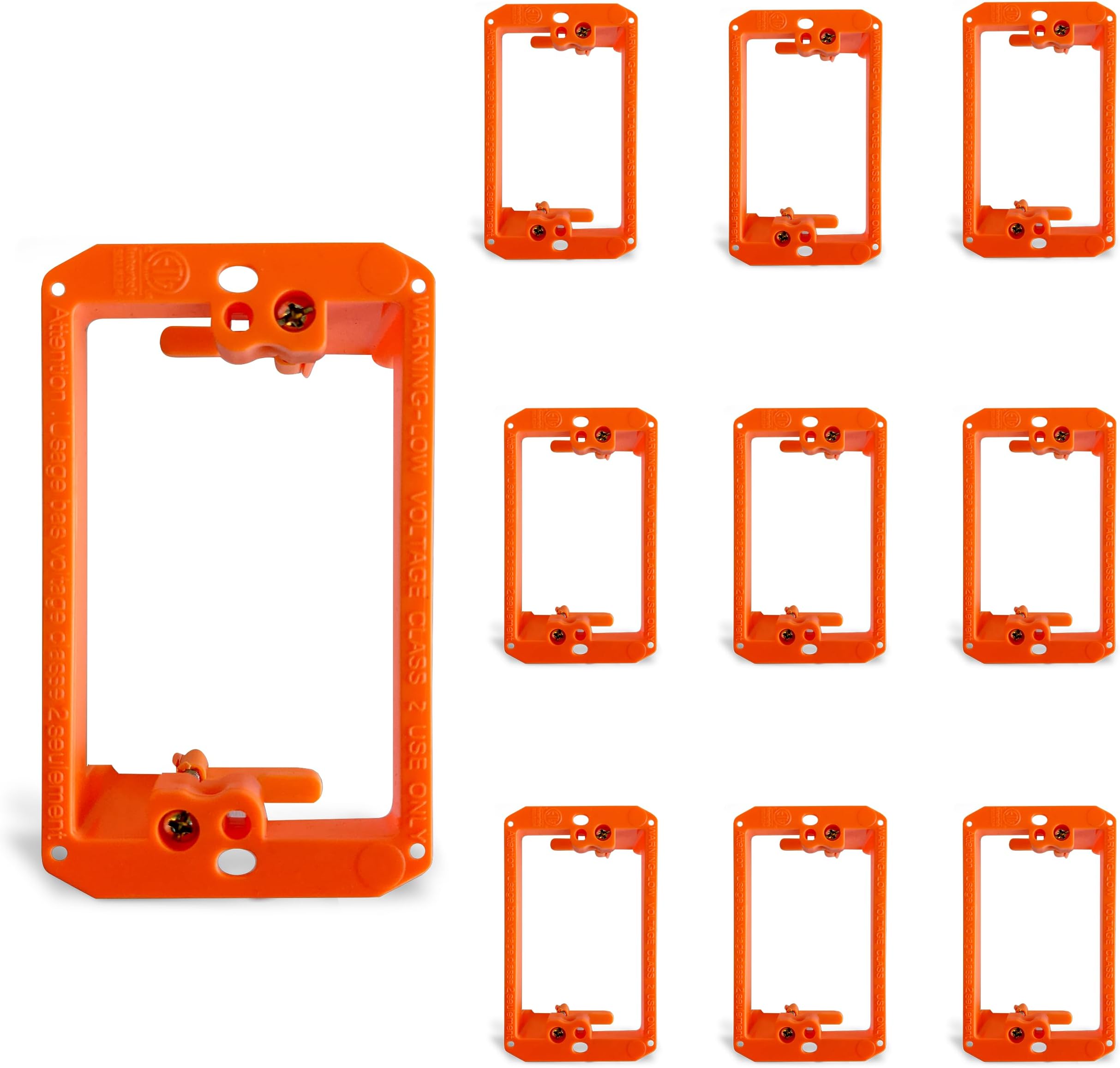 10 Pack Low Voltage Mounting Brackets 1 Gang for Drywall Outlet Cable ...