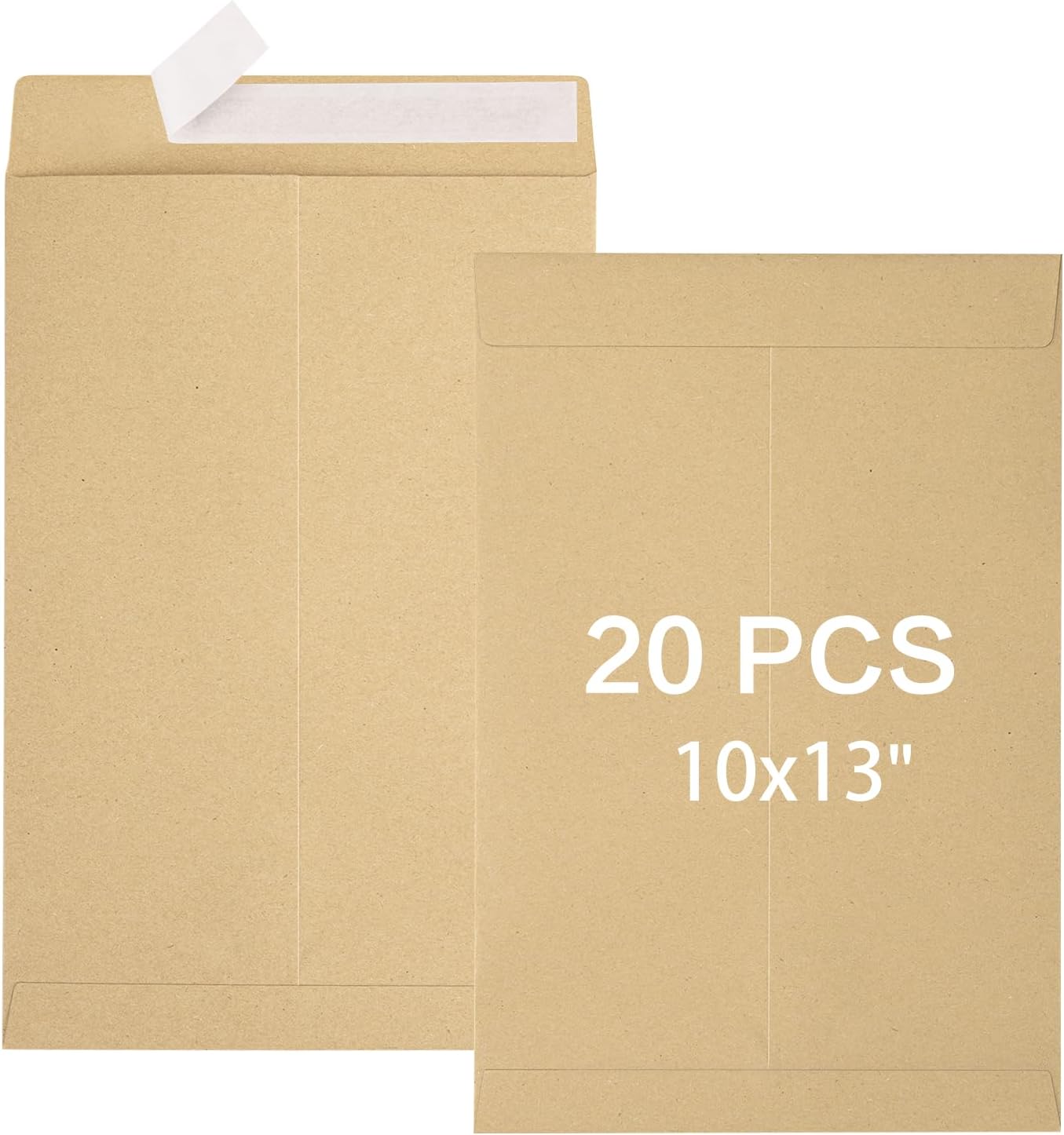 Amazon.com : JEFURE 20 Pcs 10x13 Self Seal Catalog Envelopes, Mailing ...