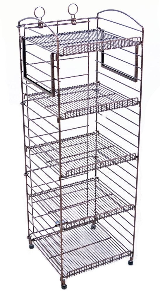 Amazon.com: 46" H 5 Shelf Wire Fold-up Display Rack : Industrial ...