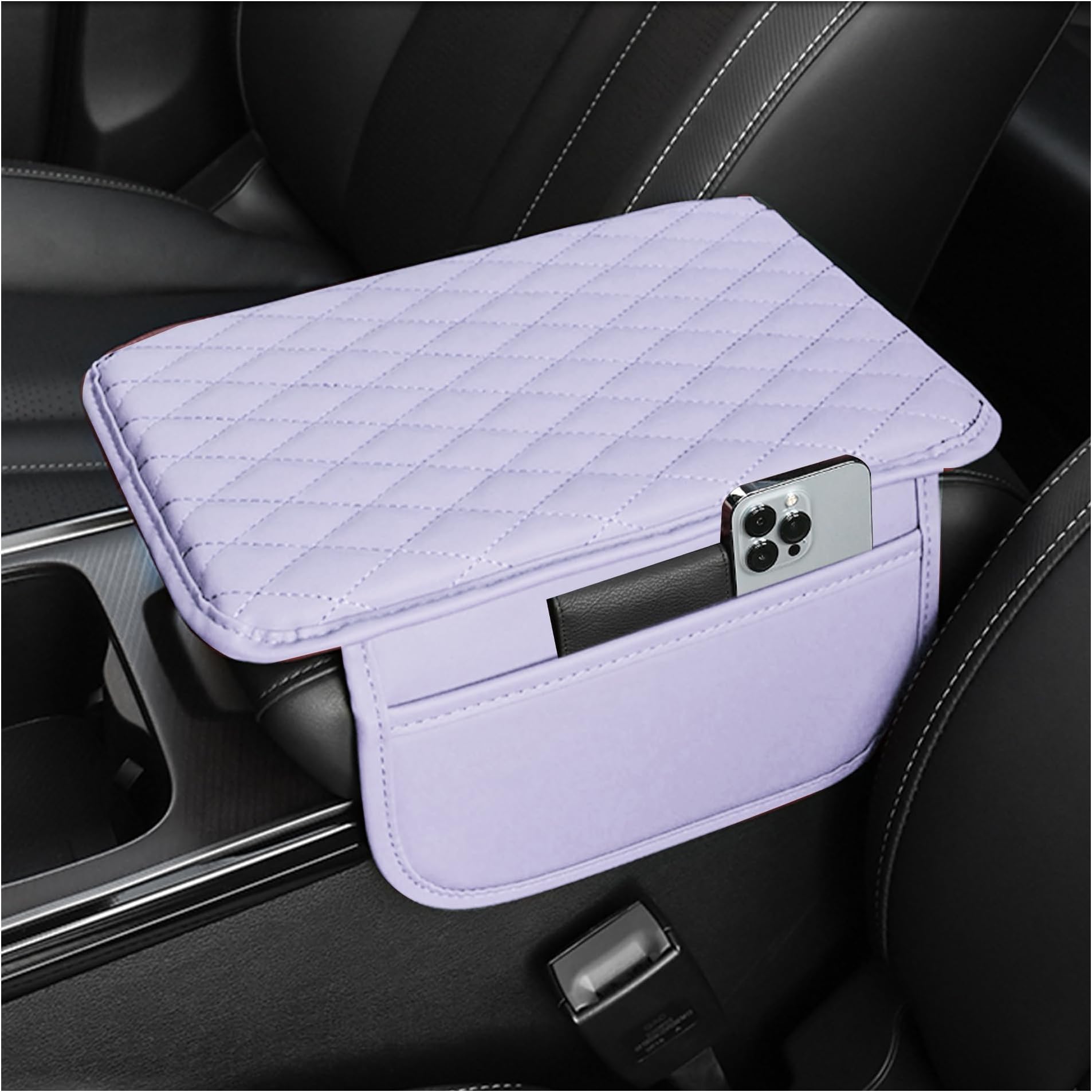 Amazon.com: Car Center Console Cushion Pad, Universal Leather ...