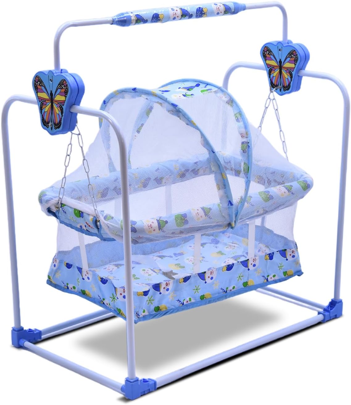 Buy BUBBLEBABY Metal Premium Sturdy & Safe Baby Cradle Jhula/Palna/Bed ...