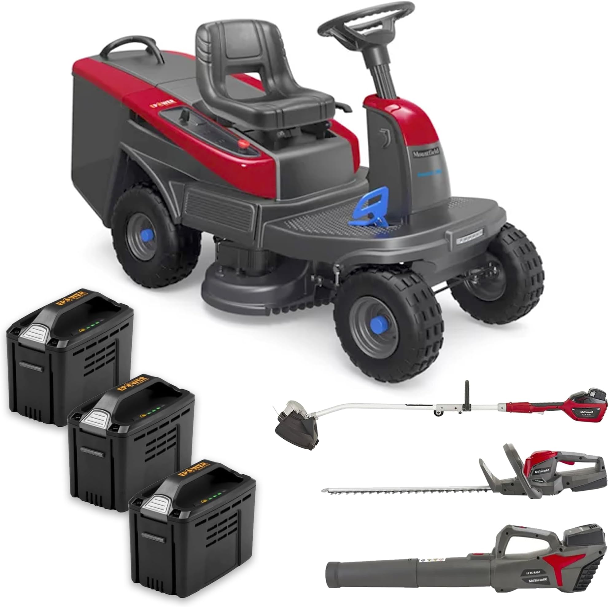 Mountfield Freedom 28e Ride On Mower 28'' Cut Battery Tractor 48v With ...