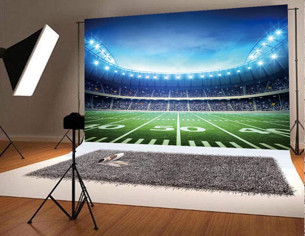 Football Backdrop 7x5ft Football Stadium Photography Backdrop With Bowl ...