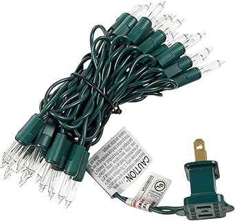 Aurelema Mini Christmas Lights String Warm White Vintage Short Strand ...