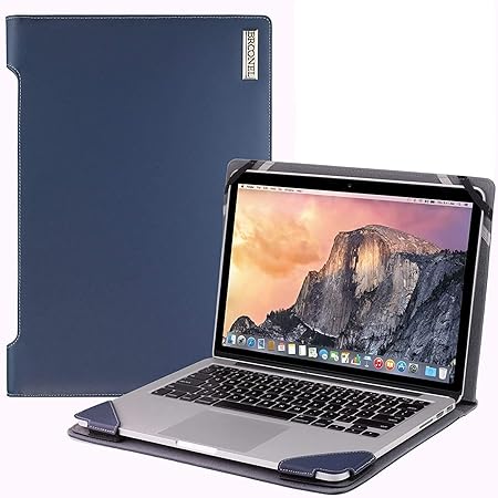 Amazon.com: Broonel - Profile Series - Blue Leather Laptop Case ...