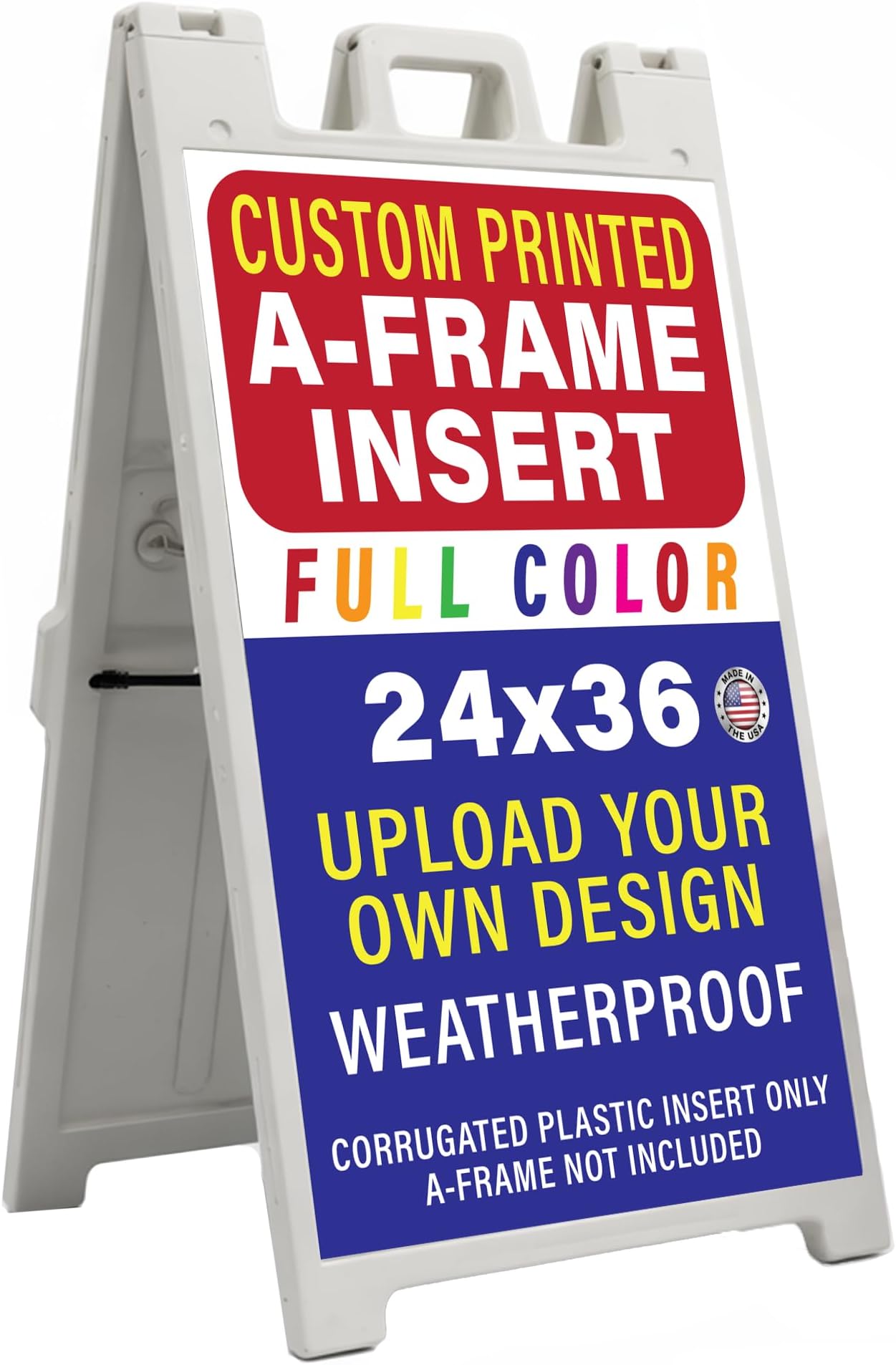 Amazon.com: Custom Printed Personalized 24x36" A Frame Insert for ...