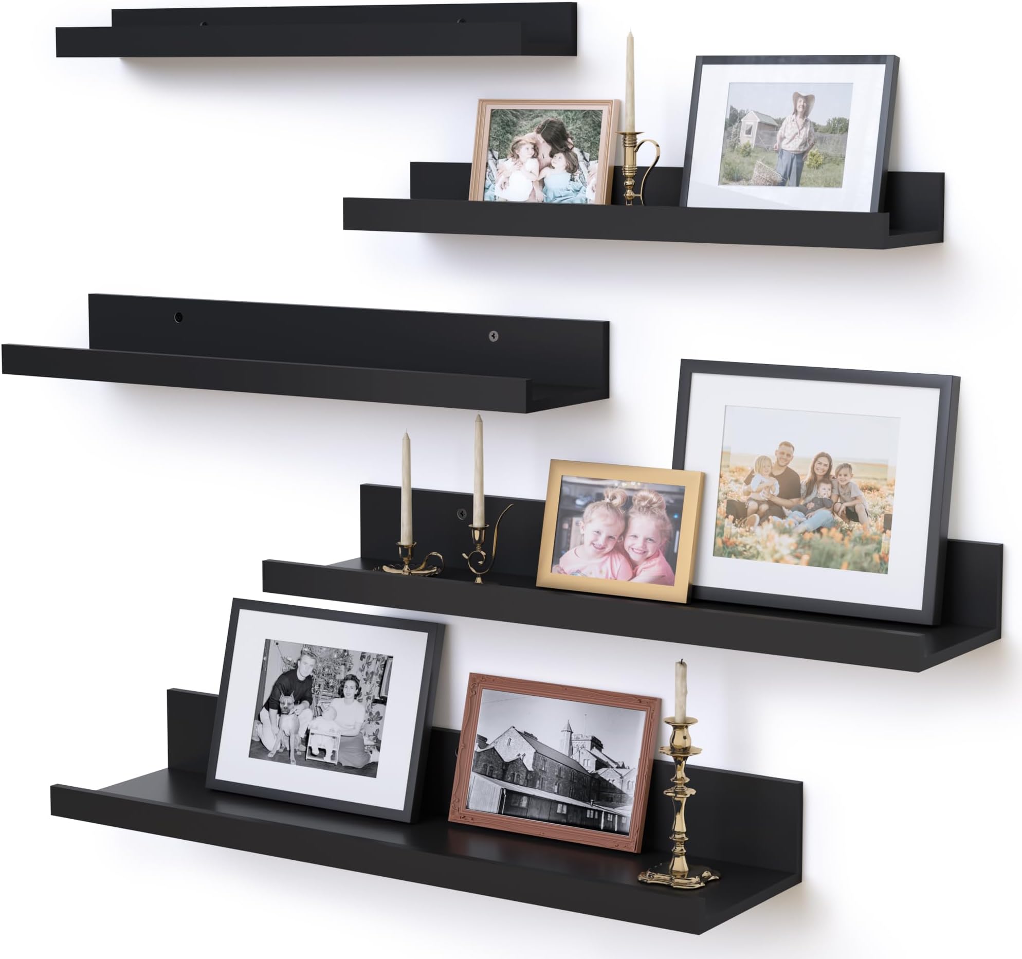 Amazon.com: Upsimples Home Floating Shelves for Wall Décor Storage ...