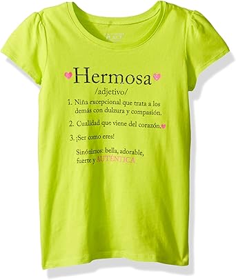 Amazon.com: The Children's Place Girls' Toddler Short Sleeve Glitter ...