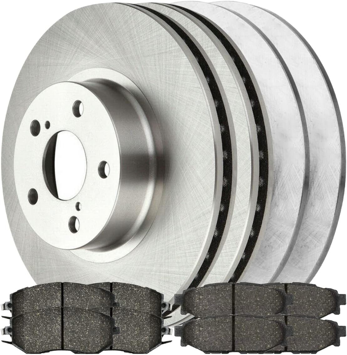 Amazon.com: AutoShack Front and Rear Brake Rotors and Ceramic Pads Kit ...