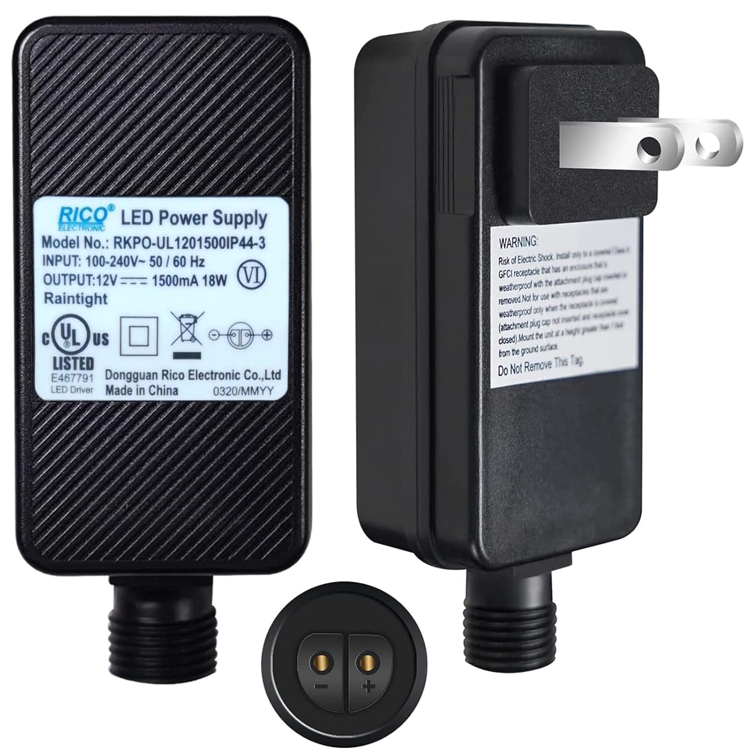 12V 1A Class 2 Power Supply, LED Transformer Replacement, EAGWELL ...