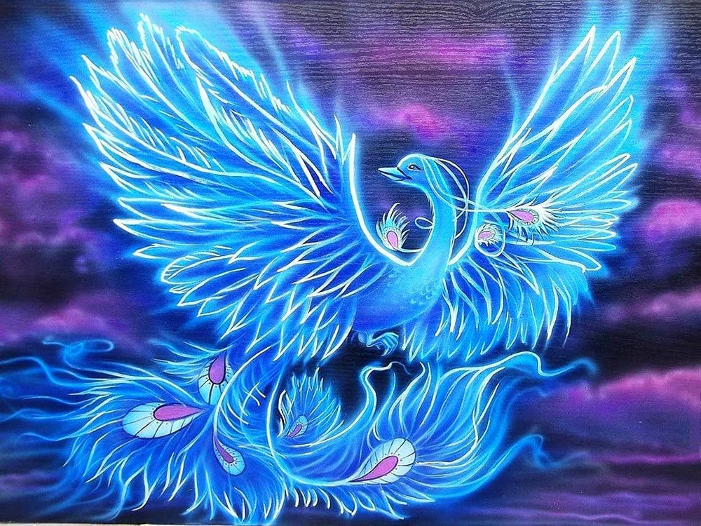Blue Phoenix Bird