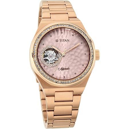Titan Purple Self Expression Analog Rose Gold Dial Women's Watch ...