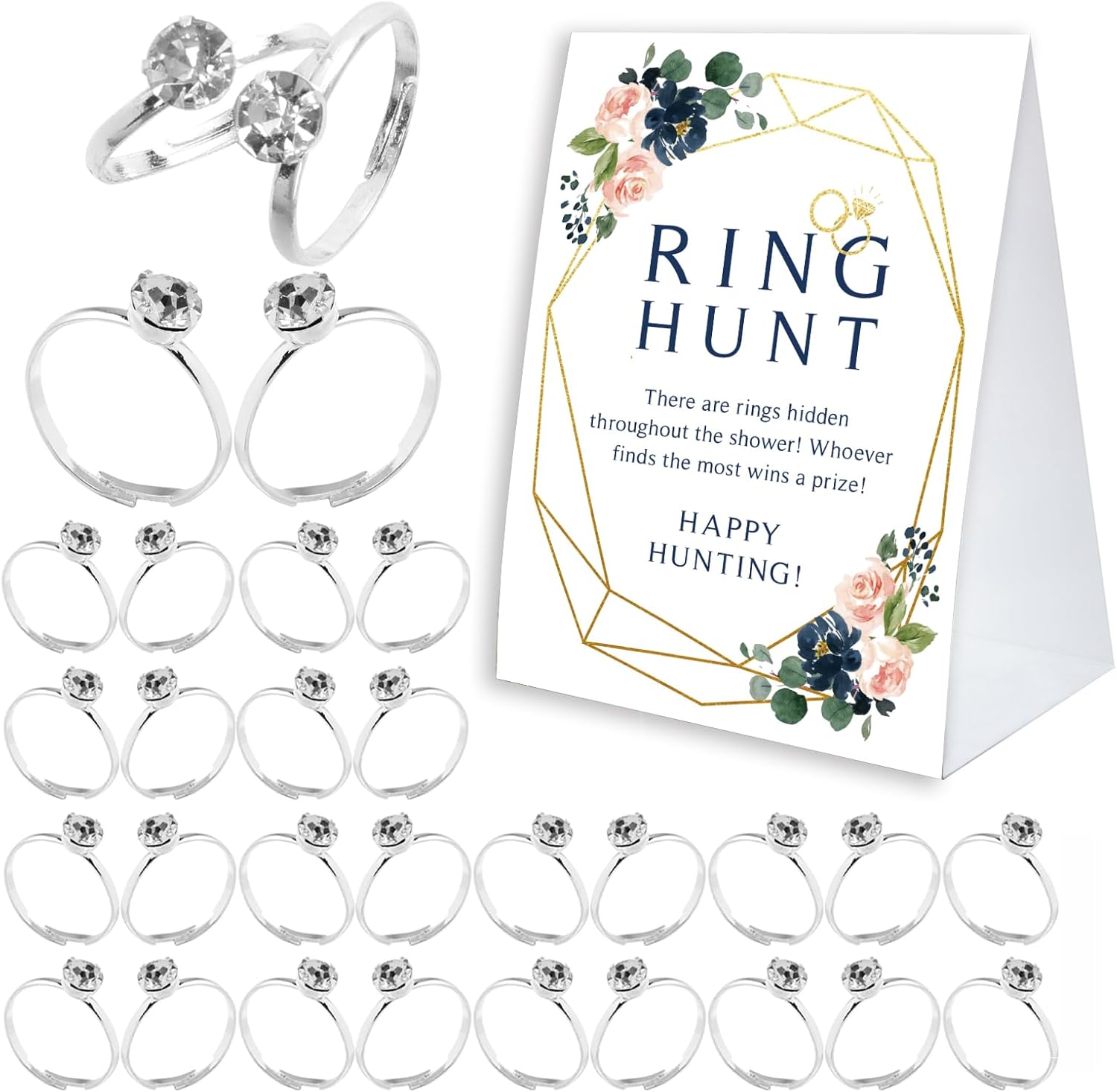 Amazon.com: Bridal Shower Ring Game, Ring Hunt Bridal Shower Game 30 ...