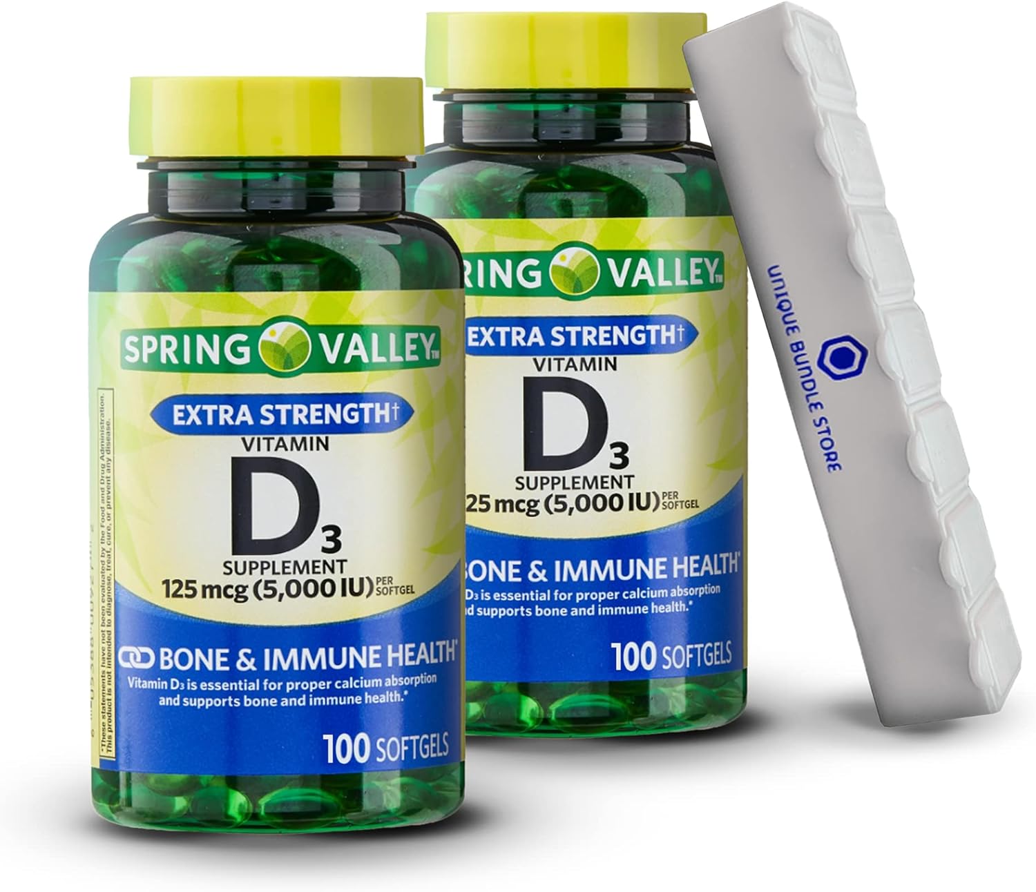 Amazon.com: Unique Bundle Store Spring Valley, Vitamin D3 Softgels ...