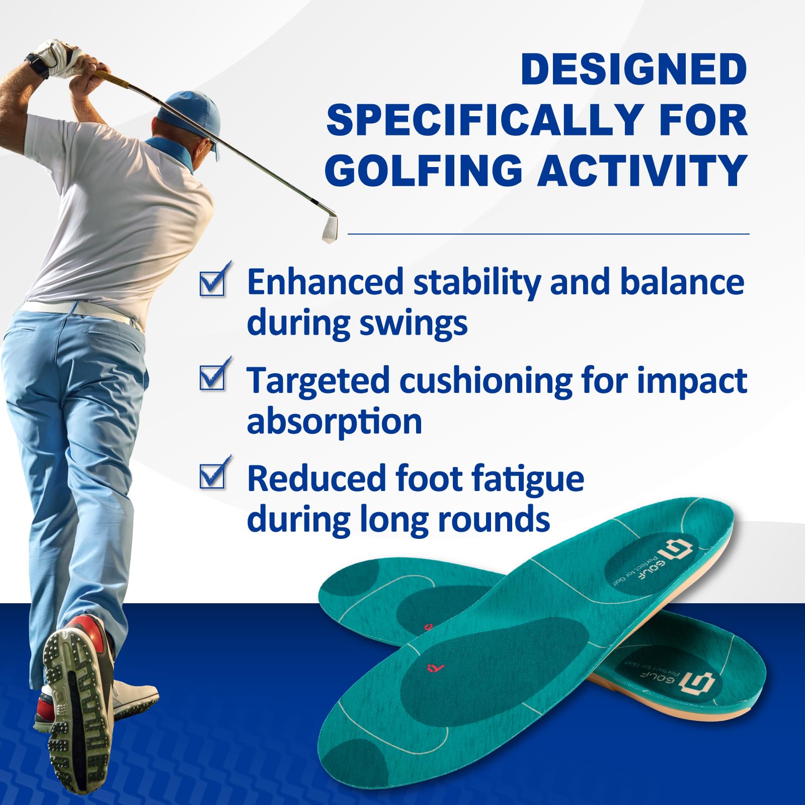 Golf Shoe Insoles for Men...B0CNSPJ1GV | Encarguelo.com.ve