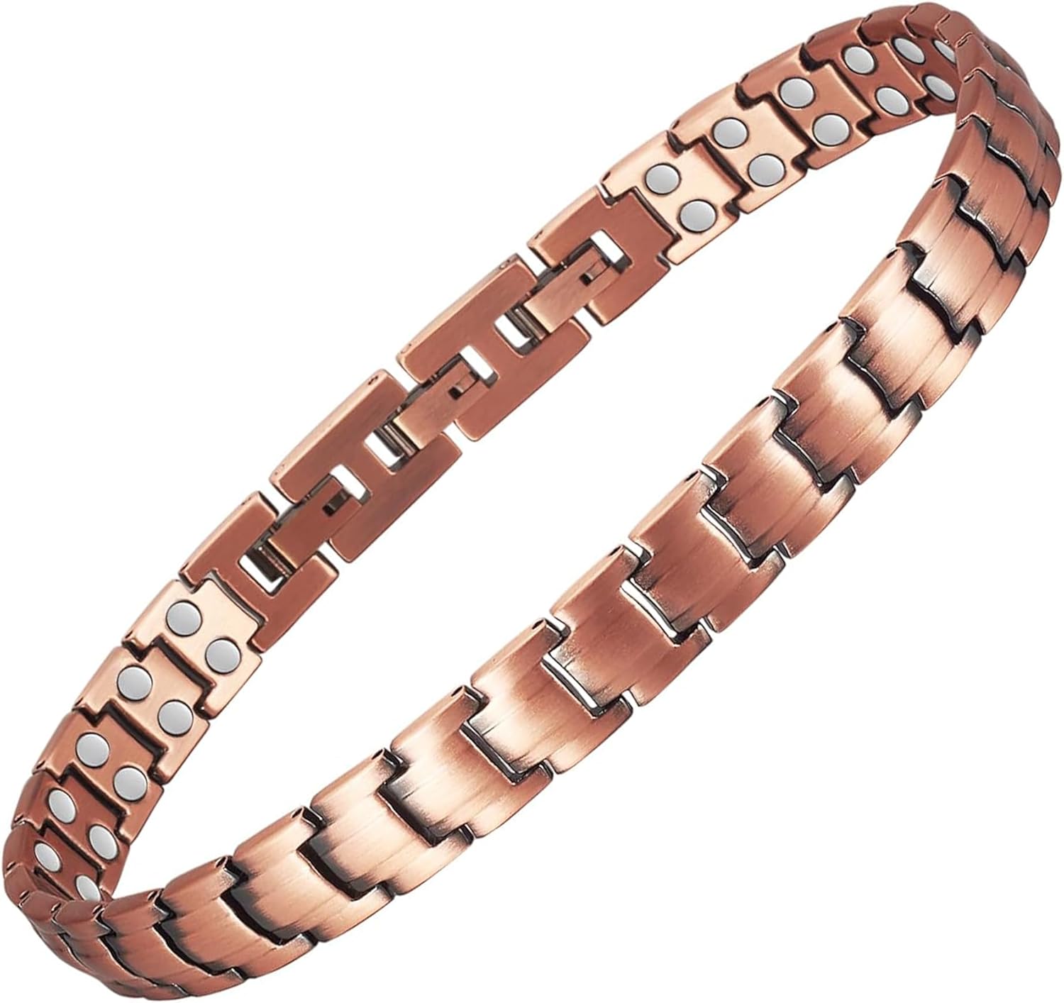 Amazon.com: YOIHOJET Pure Copper Anklet, Women Copper Magnetic Anklet ...
