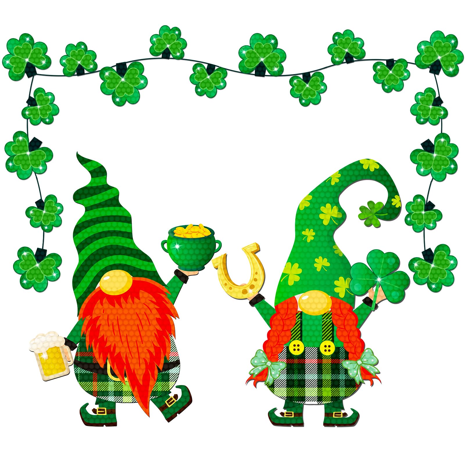 Amazon.com: 34Pcs St Patricks Day Decorations Magnets, Reflective Car ...