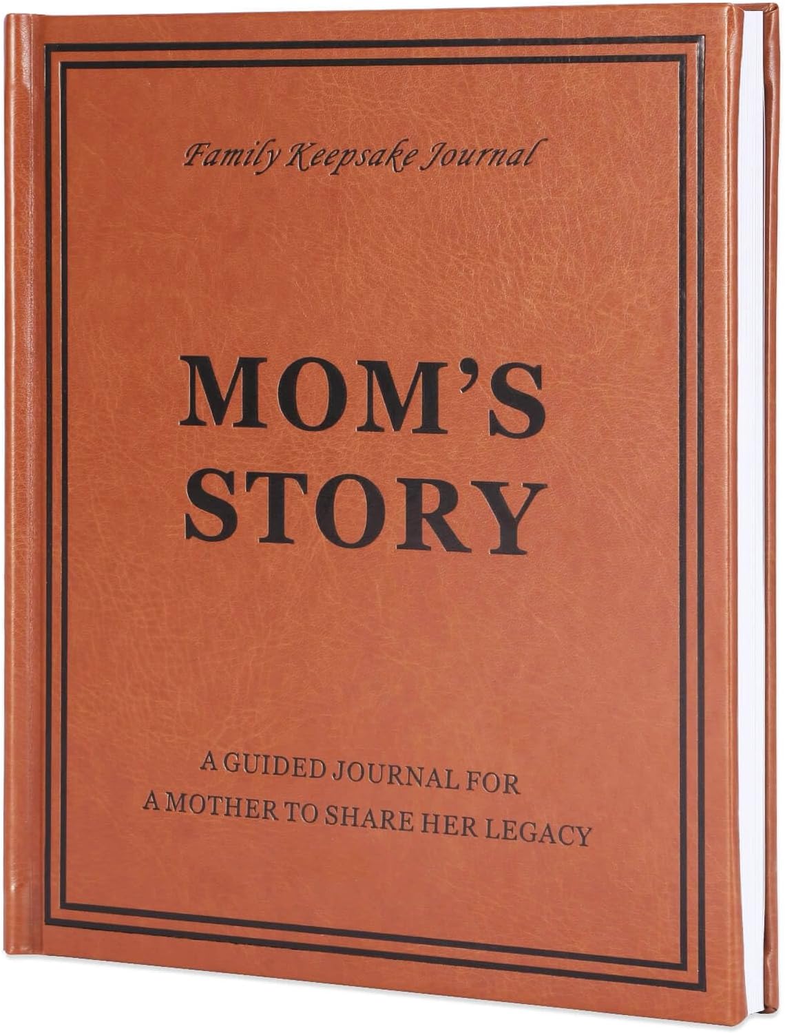 Amazon.com : YOELOVE Mom's Story: A Leather Hardcover Journal for Mom ...