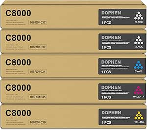 Amazon.com: VersaLink C8000 Standard Capacity Toner Cartridge (5 Pack, 2BK/1C/1M/1Y) - Doen ...