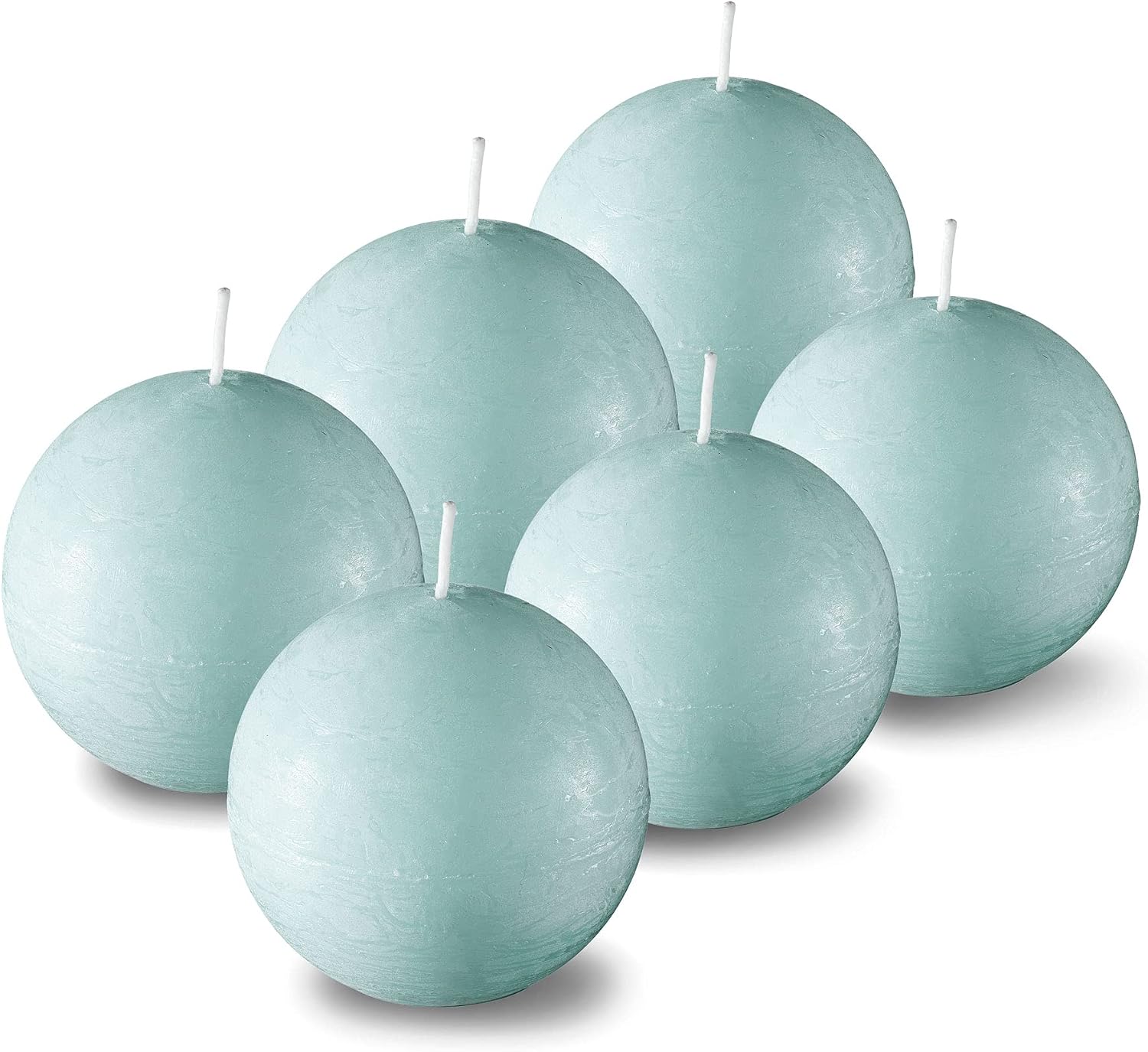 Amazon.com: SPAAS Sky Blue Round Candles - 3" Rustic Ball Candles for ...