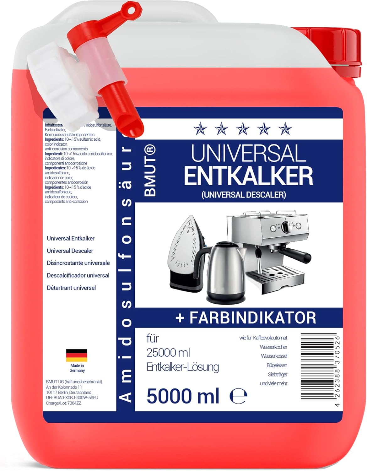 5 Liter Entkalker Universalentkalker Konzentrat, wie für ...